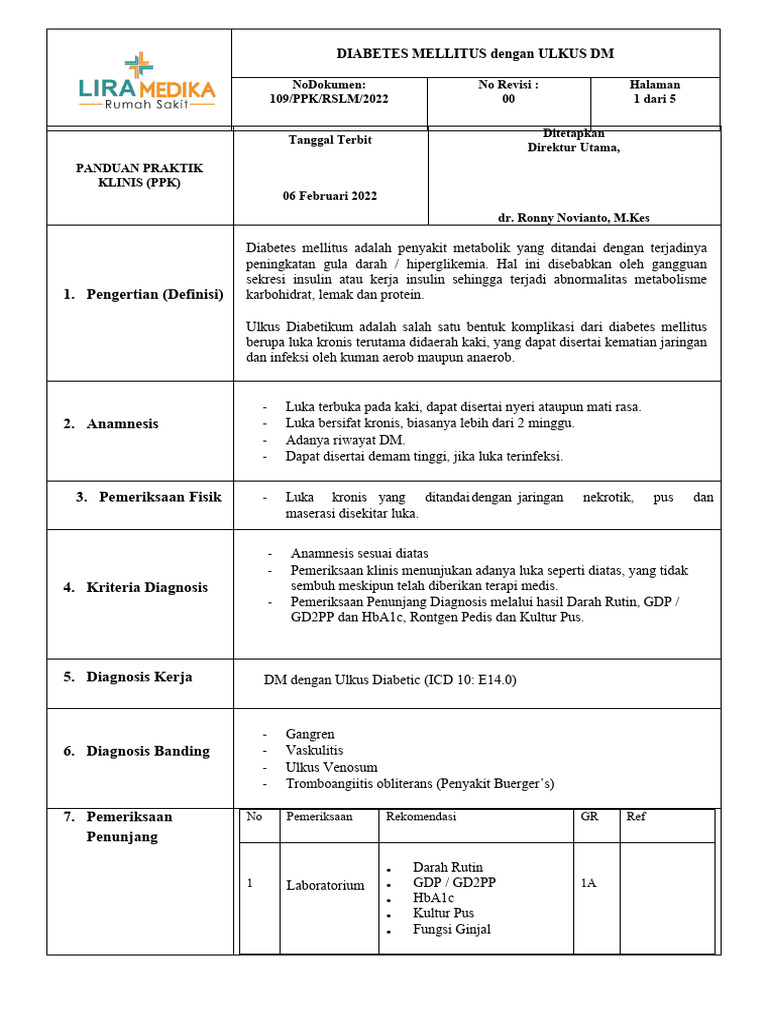 PPK DM Dengan Ulkus DM | PDF