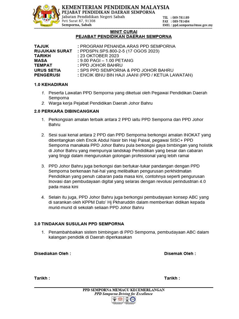 Template Minit Curai 2023 | PDF