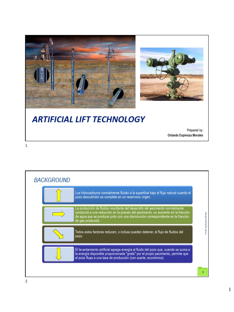1-Artificial Lift Technology Introduction | PDF | Química | Tecnologías de gas