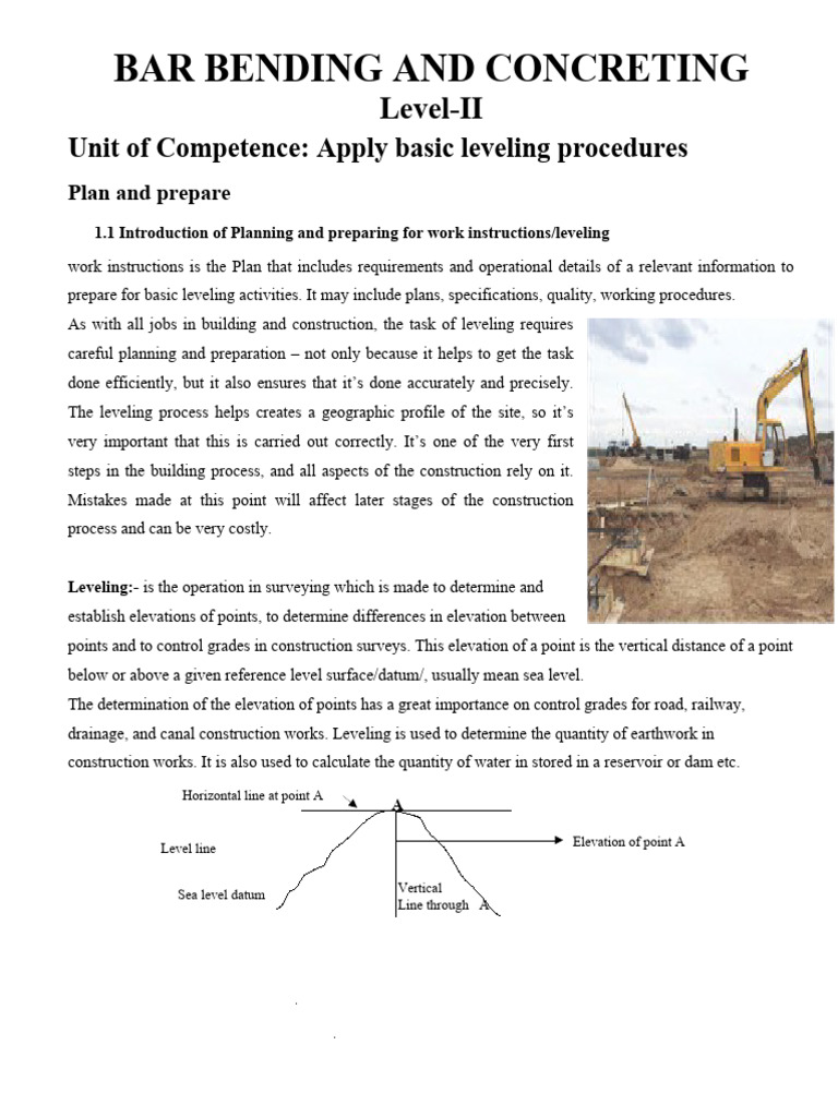 Apply Basic Leveling Procedures | Download Free PDF | Waste Apply Basic Leveling Procedures | Download Free PDF | Waste