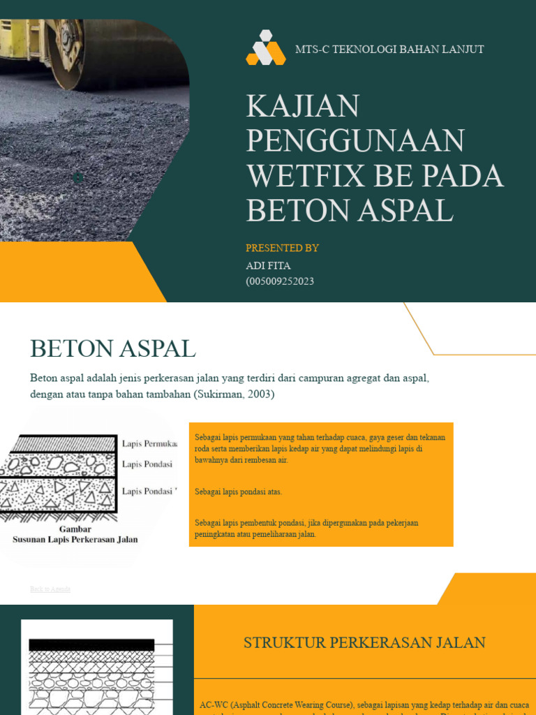 Kajian Penggunaan Wetfix Be Pada Beton Aspal (Autosaved) | PDF