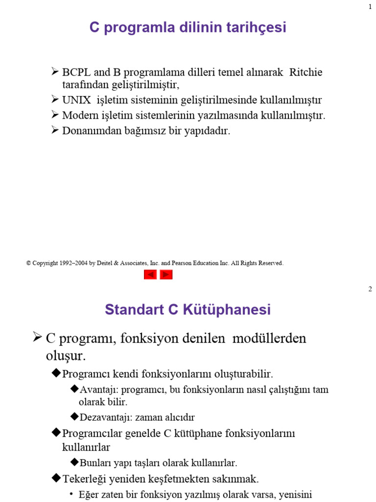 C Dili Programlama-1 | PDF