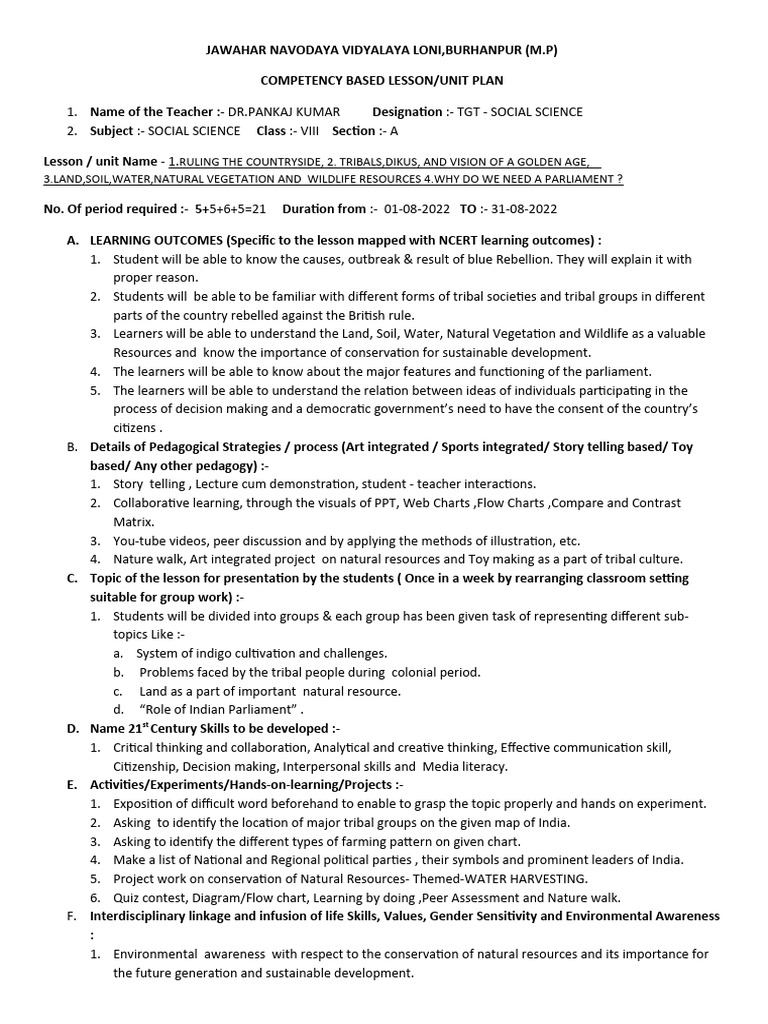 CBL Class-Viii August | PDF | Learning | Educational Technology