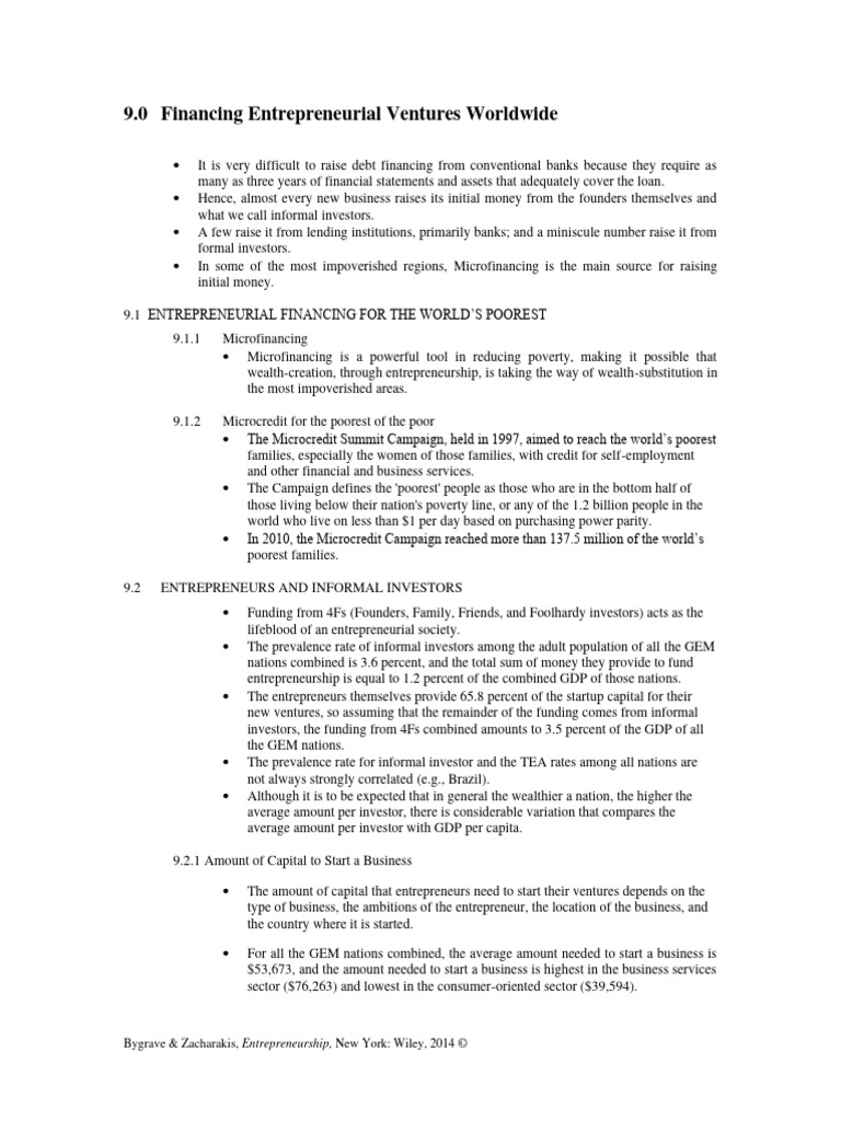 Entrepreneurship 3rd Edition Bygrave Solutions Manual | PDF | Corporate Finance | Venture Capital