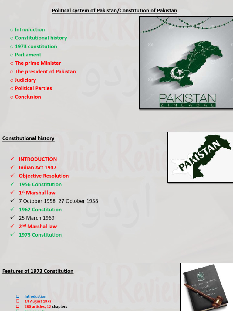 Political System of Pakistan | PDF