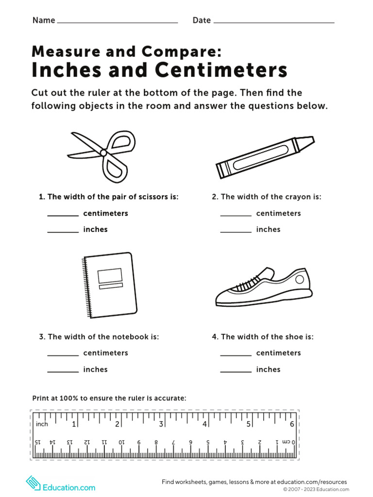 Measure in Inch and CM | PDF | Tools | Length
