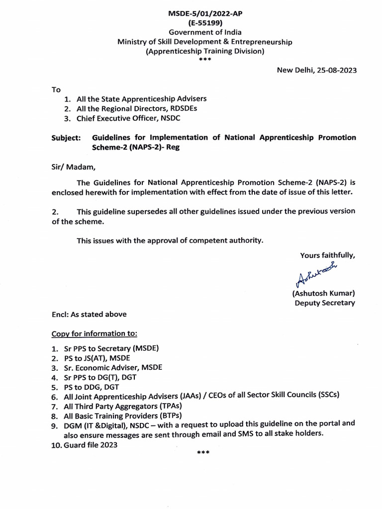 NAPS-2 Implementation Guidelines | PDF | Apprenticeship | Vocational Education