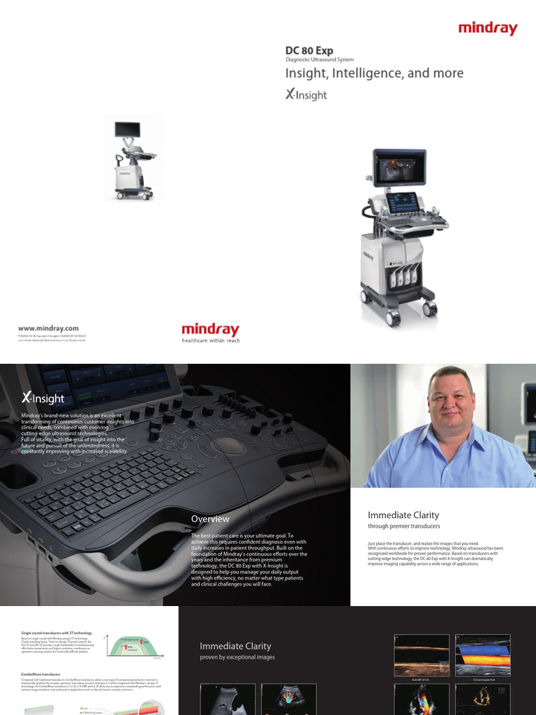 Brochure DC 80 Exp X-Insight | PDF | Medical Ultrasound | Clinical Medicine
