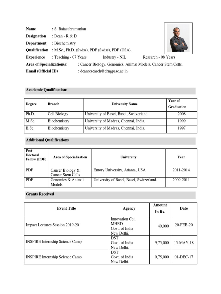 Bala Subramanian | PDF | Oncology | Science