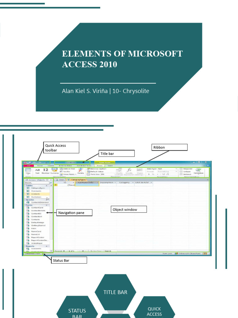 Microsoft Access 2010 | PDF | Window (Computing) | Databases