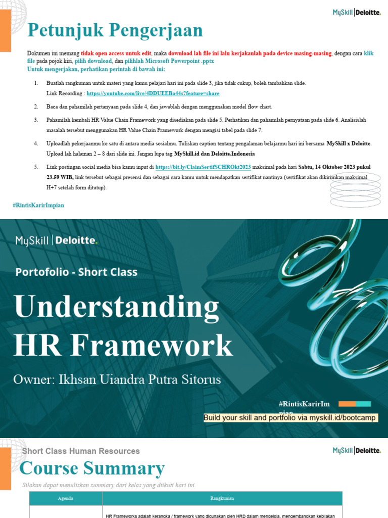 Mini Task MySkill X Deloitte HR Oktober 2023 | PDF