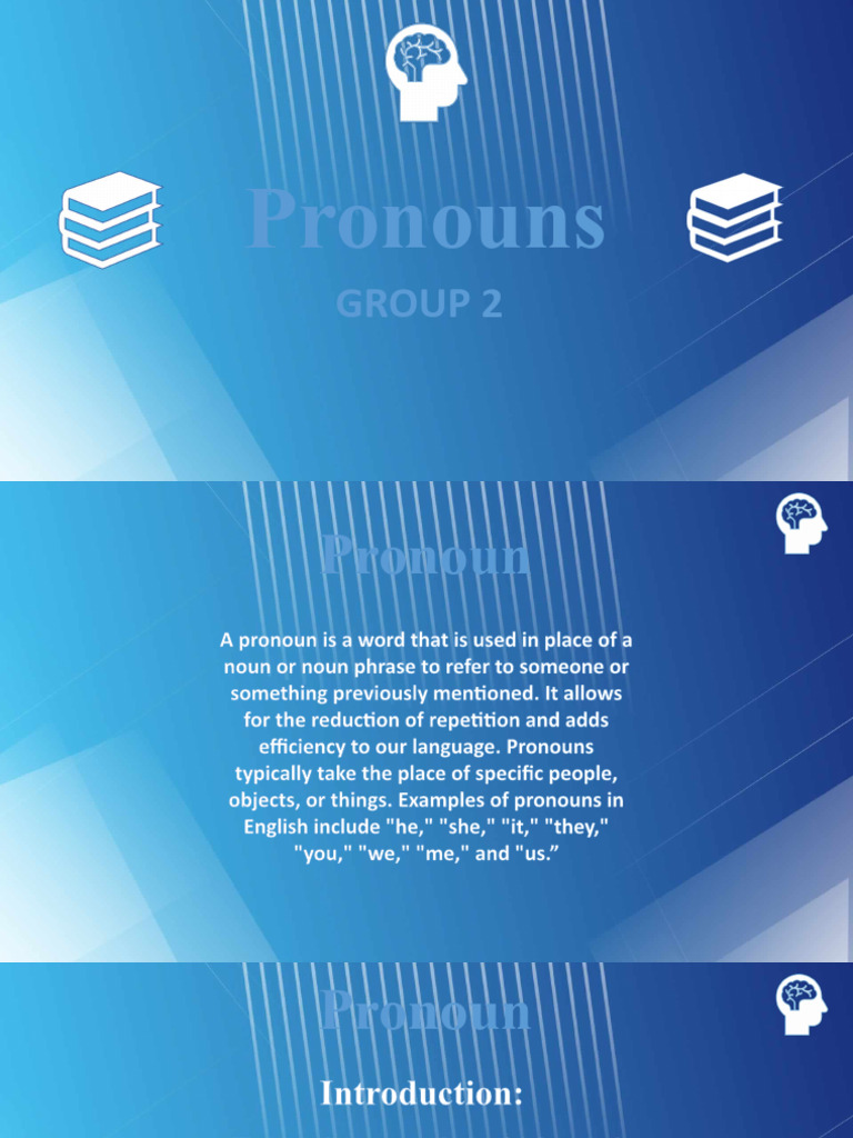 Pronoun Report | PDF | Pronoun | Noun