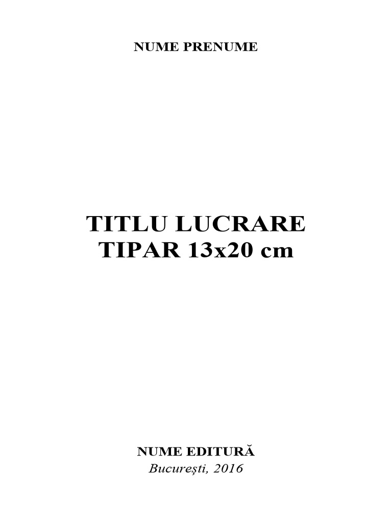 Tipar Word 13x20 CM | PDF | Home & Garden