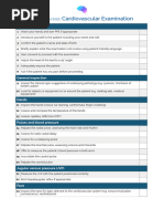 Cardiovascular Examination OSCE Checklist Geeky Medics | PDF ...