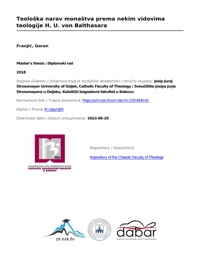 Franjic Goran DJKBF 2018 Diplo Sveuc | PDF