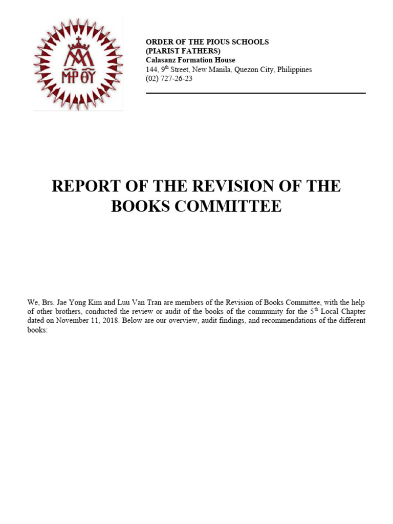 Committee Report | PDF | Libraries | Books