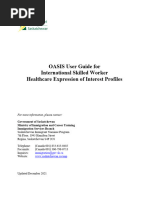 SINP-OASIS User Guide For Applicants | PDF