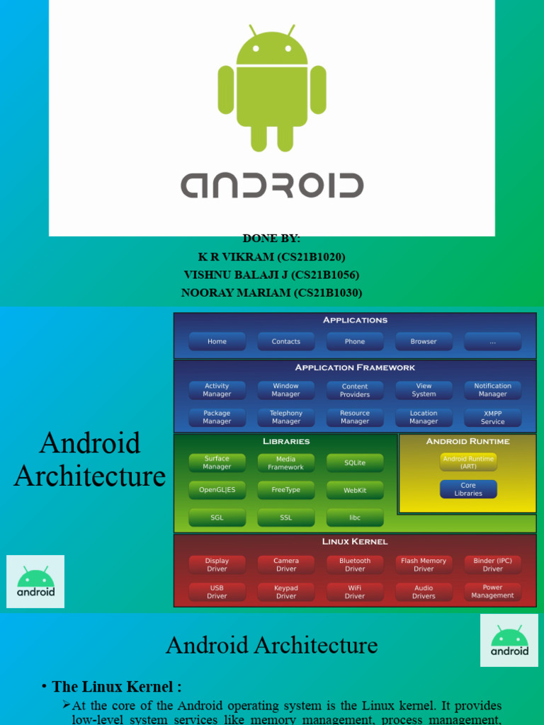 Os Presentation - Android | PDF | Android (Operating System) | System Software
