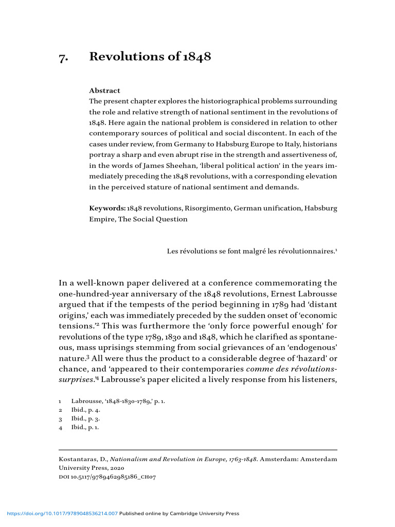 Revolutions of 1848 | PDF | Nationalism | Liberalism