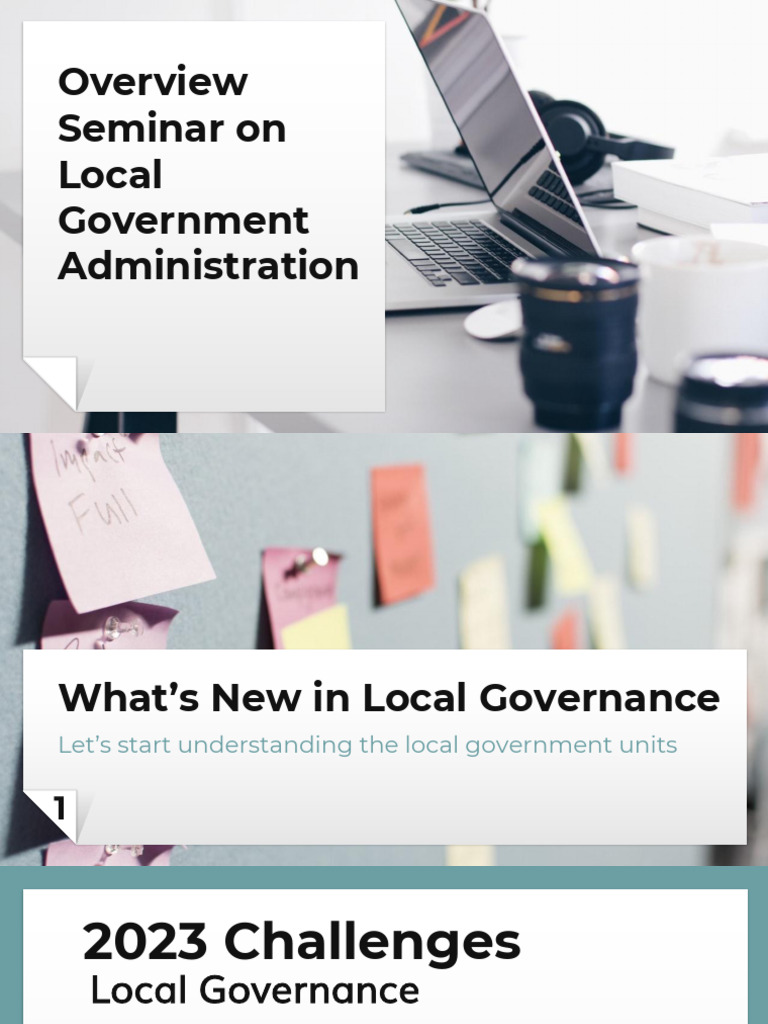 Local Government Administration Seminar | PDF | Governance | Accountability