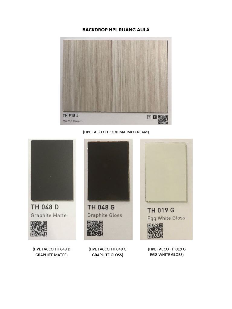 Backdrop HPL Ruang Aula | PDF