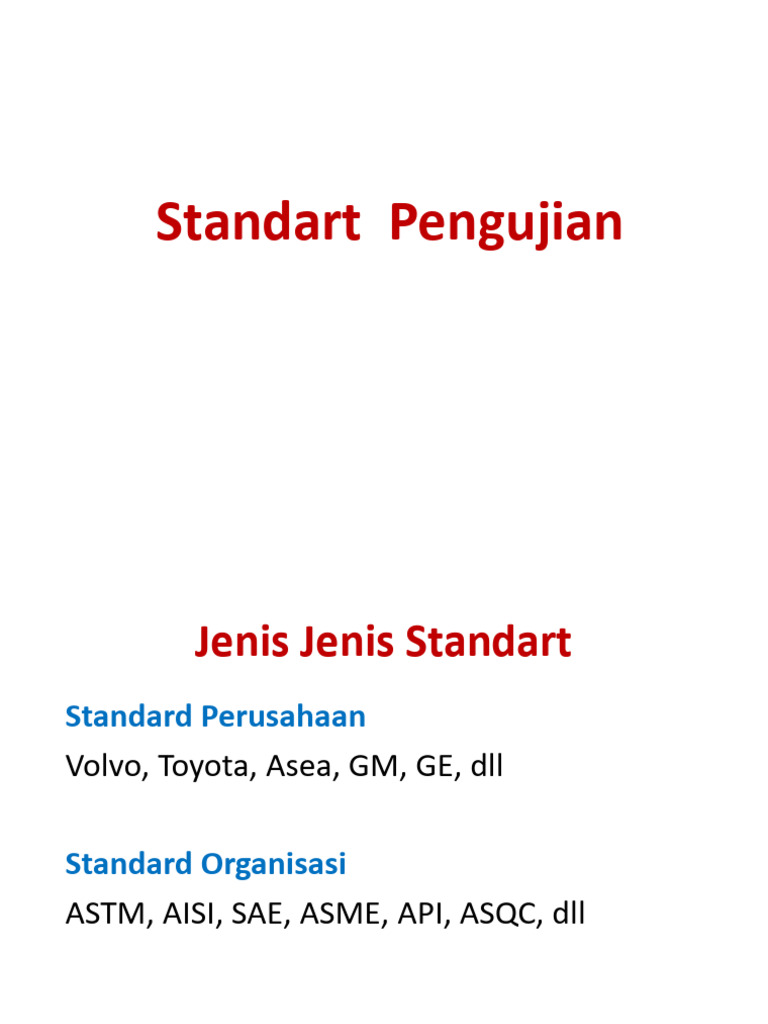 Standar ASTM untuk Pengujian Material | PDF