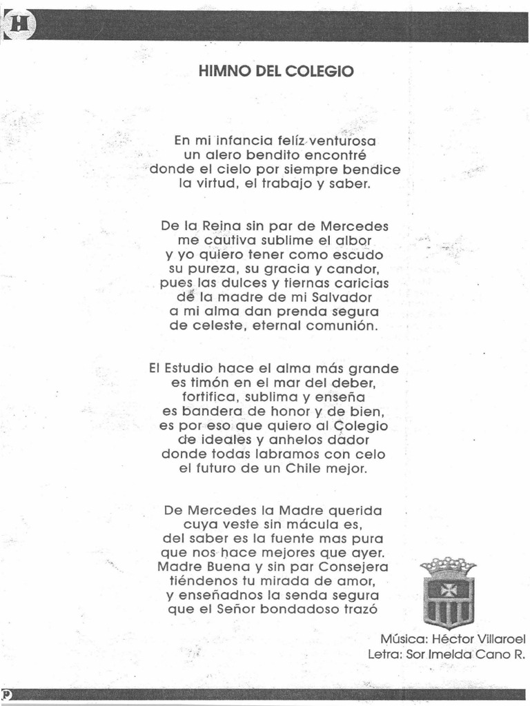 Himno del Colegio: Letra y Significado | PDF