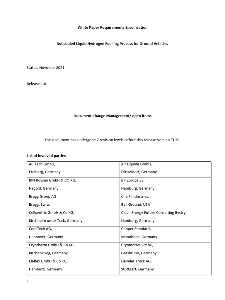 Subcooled Liquid Hydrogen Fuelling Guide | PDF | Valve | Engines