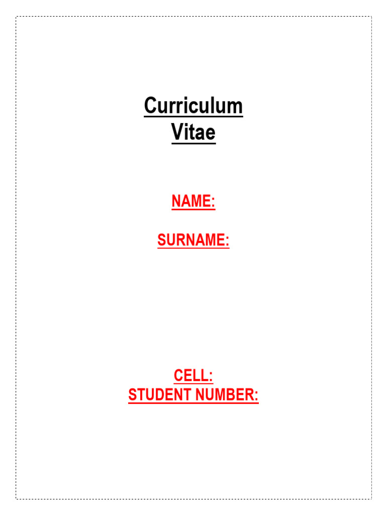 CV Template 2020 | PDF