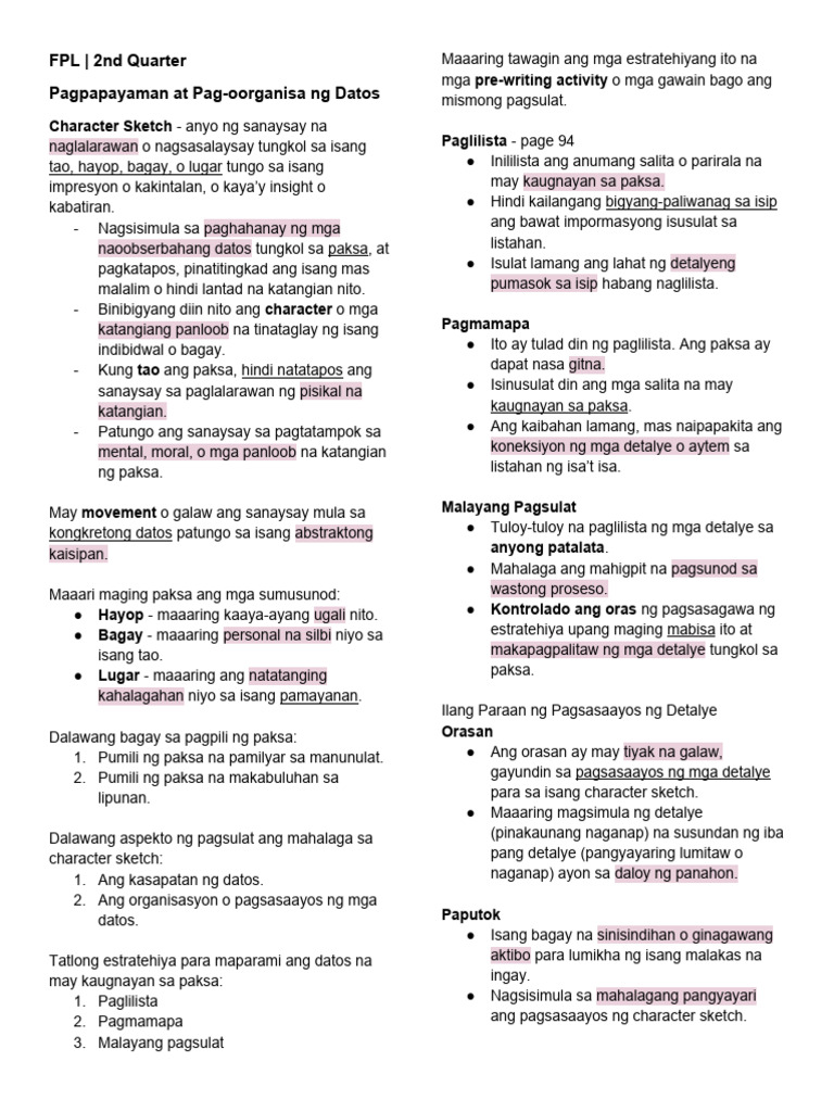 FPL - Grade 11 | PDF