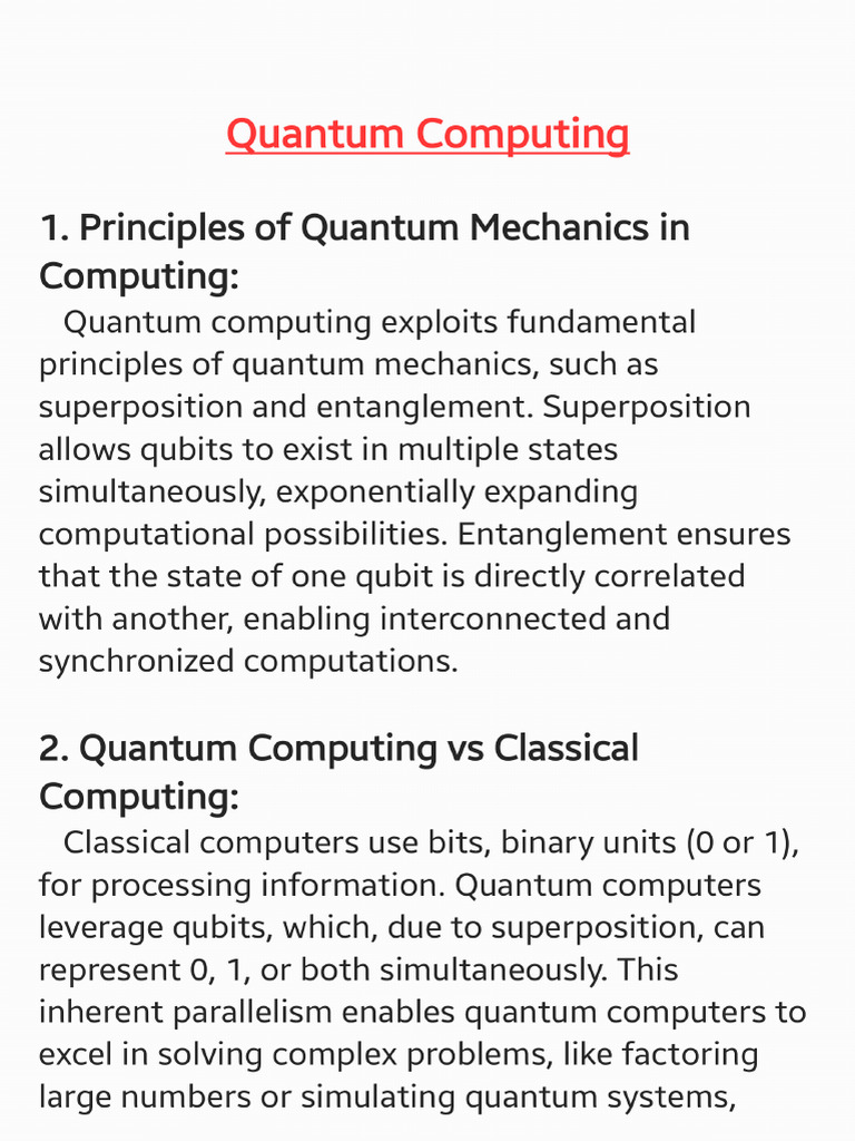 Quantum Computing | PDF