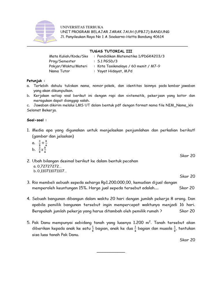 TT-3 PDGK4203 - Yayat H | PDF
