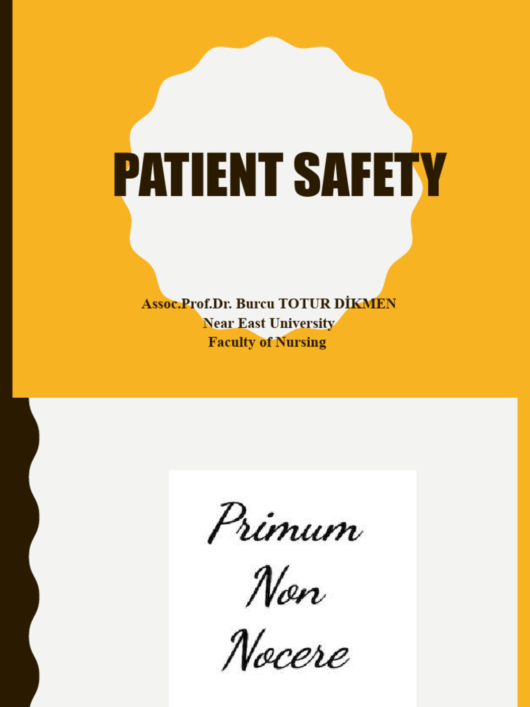 Patient Safety: Key Concepts and Goals | PDF | Patient Safety | Nursing