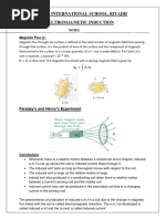 Electromagnetic Induction Notes | PDF | Electromagnetic Induction ...