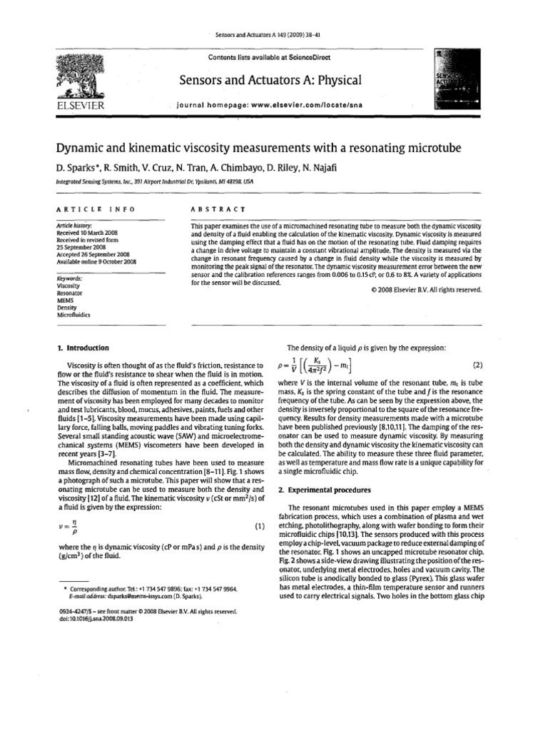 Dynamic Viscosity Measurement | PDF