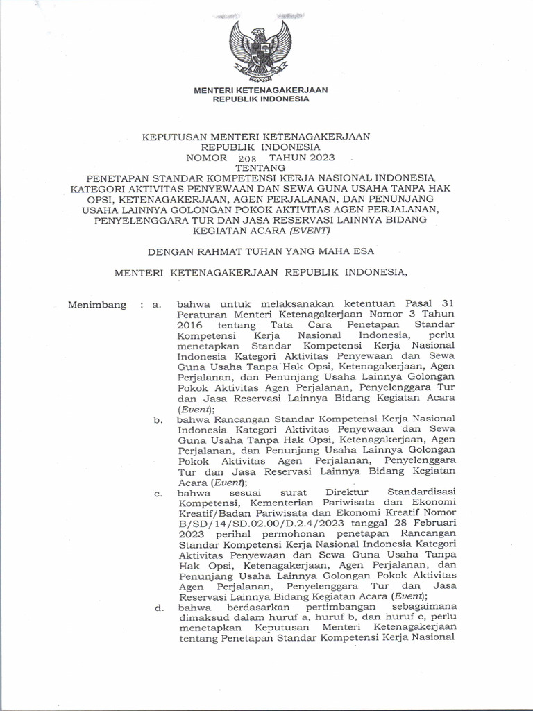 Skkni Bidang Event Pdf