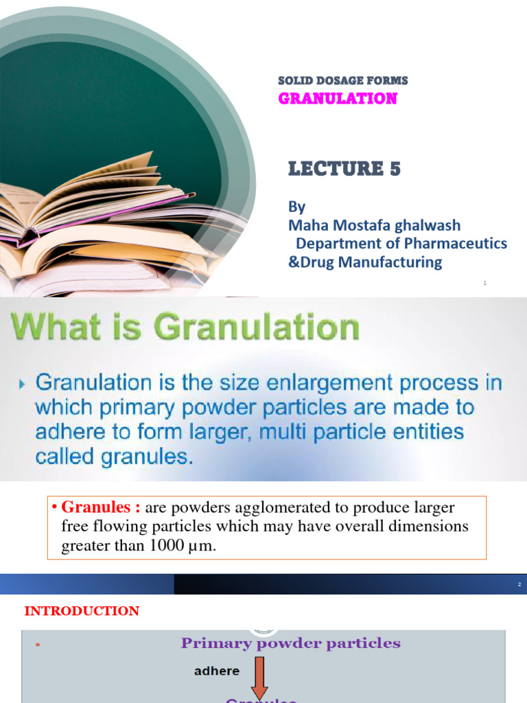 Granulation Techniques in Pharmaceutics | PDF | Tablet (Pharmacy ...