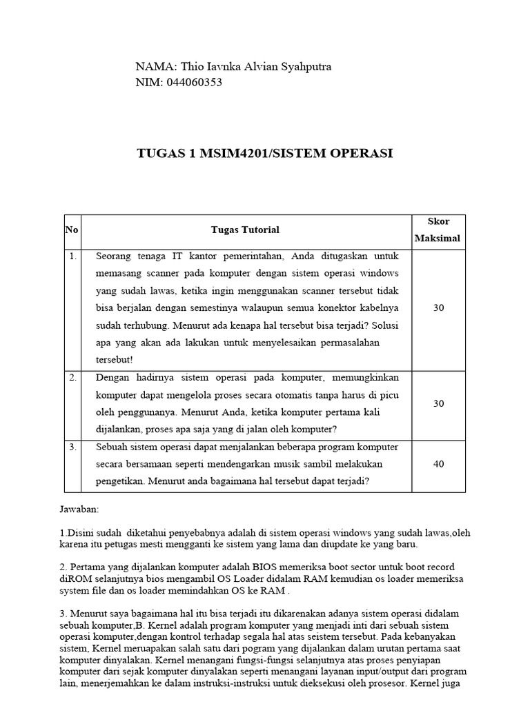 Tugas 1 Msim4201 | PDF