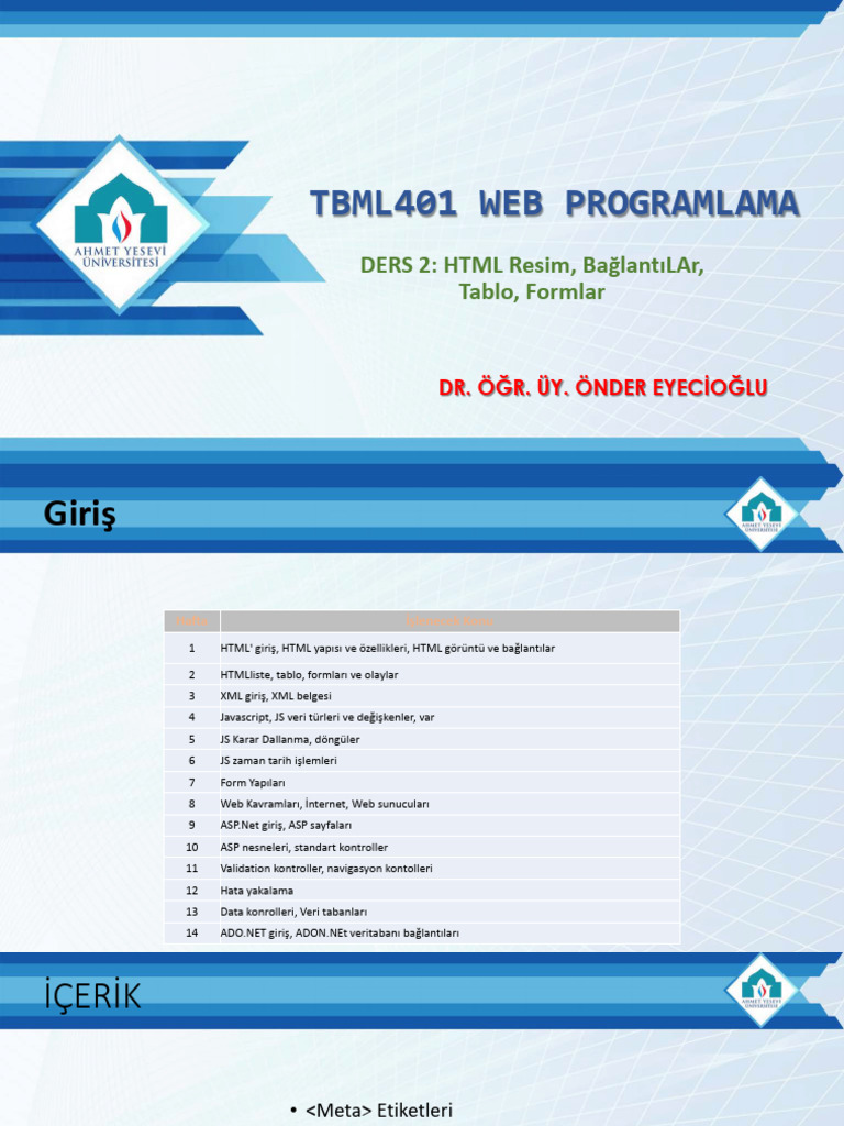17.03.2023 Web Programlama Sunum2 | PDF