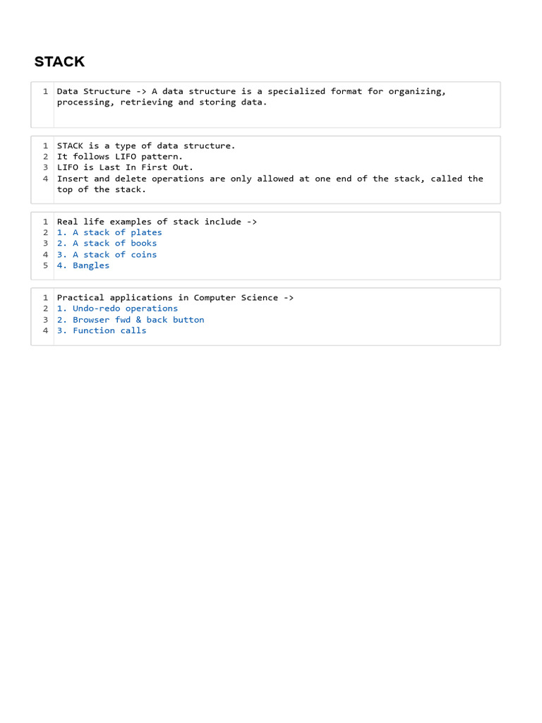 Stack - Jupyter Notebook | PDF | Computer Programming | Mathematical Logic Stack - Jupyter Notebook | PDF | Computer Programming | Mathematical Logic