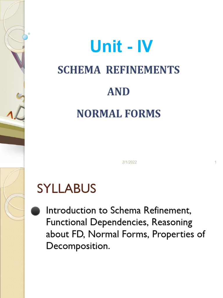 Unit IV | PDF | Databases | Computing Unit IV | PDF | Databases | Computing