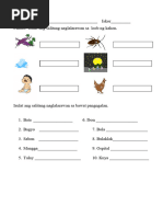 Sanhi at Bunga WORKSHEET | PDF