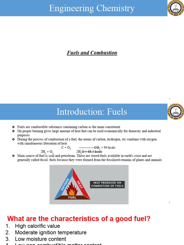 Fuel and Combustion Slides 2022 | PDF | Fullerene | Petroleum