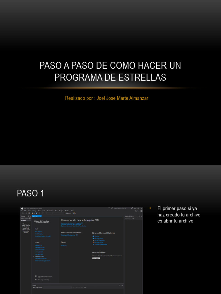 Paso A Paso de Como Hacer Un Programa Joel Marte 10 | PDF | Informática ...