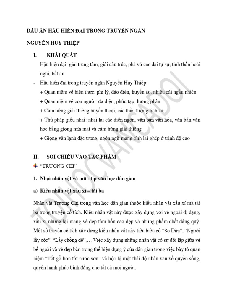 TRUYỆN NGẮN NHT | PDF
