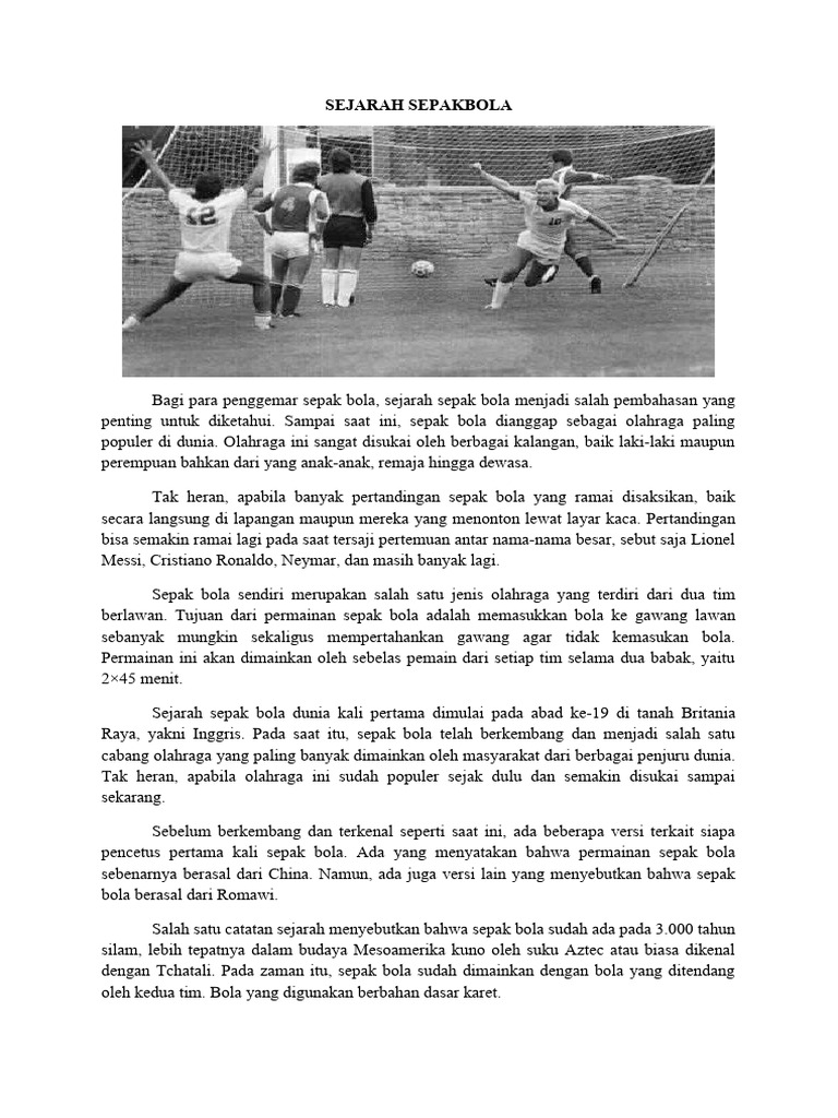 Sejarah Sepakbola | PDF