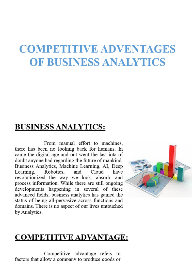 Competitive Advantages of Business Analytics | PDF | Analytics ...