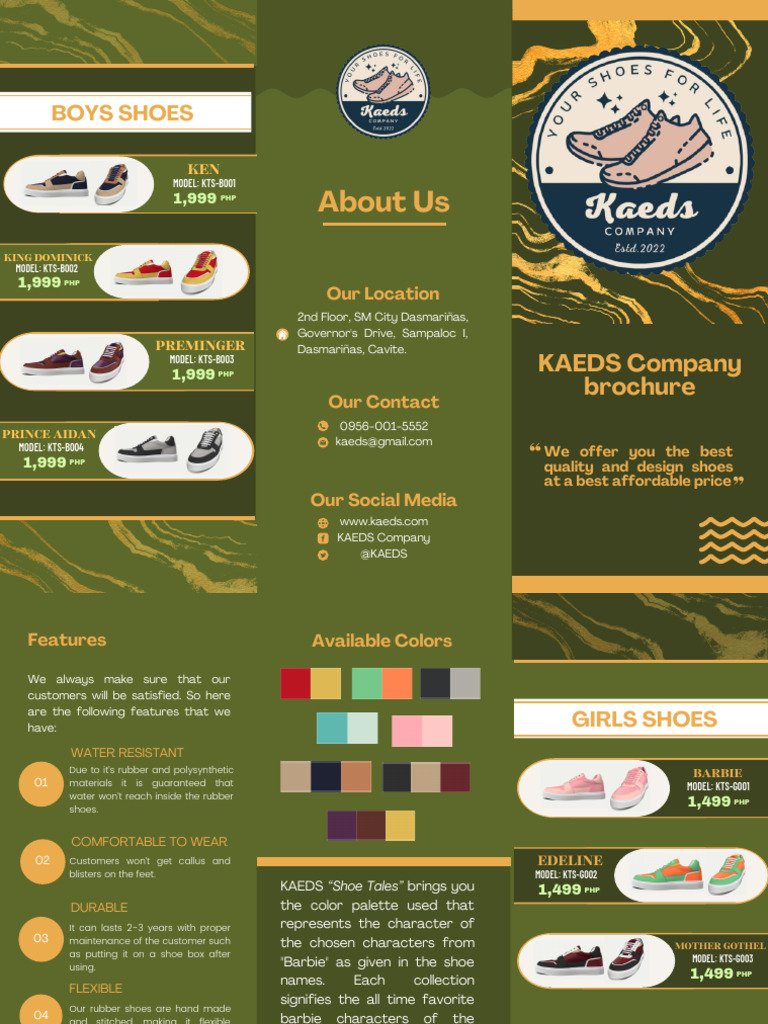 Team KAEDS - My Dream Shoes - Brochure | Download Free PDF | Shoe ...