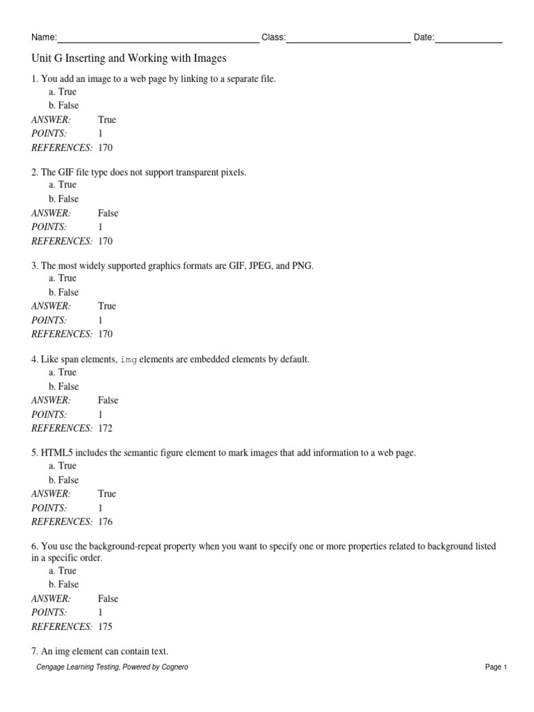 Html5 and Css3 Illustrated Introductory 2nd Edition Vodnik Test Bank ...