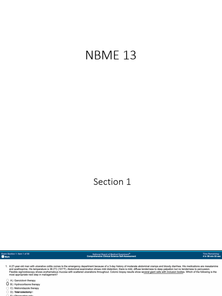 NBME 13 - Questions | PDF